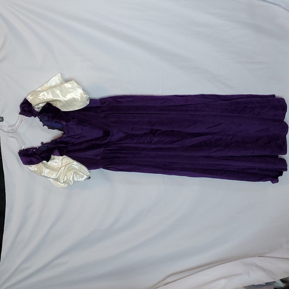 hand made | Dresses | Purple White Xxxl Costume Dress Fantasy Ren Faire ...